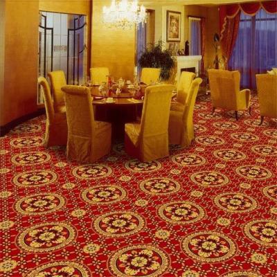 China Commercial Kitchen Flooring Red With Yellow Color Flower Filled Drawing for sale