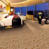 China Modern Commercial Floor Coverings Red Circle Surface High Cut Low Loop for sale