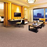 China 100 Polypropylene PVC Commercial Flooring , Plush Cut Pile Carpet for sale