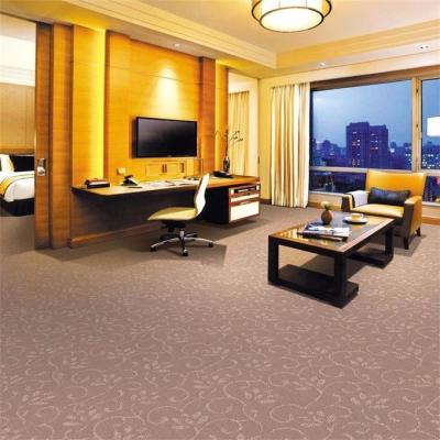 China 100 Polypropylene PVC Commercial Flooring , Plush Cut Pile Carpet for sale