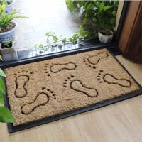 China 60*90cm Coir Entrance Matting , Custom Size Coir Door Mats Shaggy Pattern for sale