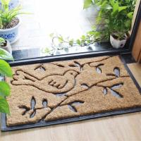 China 60*90cm Coir Entrance Matting , Custom Size Coir Door Mats Shaggy Pattern for sale
