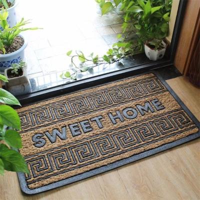 China Simple Large Front Door Welcome Mats Non Bruch Rubber Slip Resistance for sale