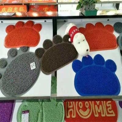 China Plain Coir Doormat Shaggy Pattern Color Red Brown Blue Green Orange for sale