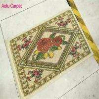China Square Door Mat Persia Style Color Red Pink Green Black Orange Brown for sale