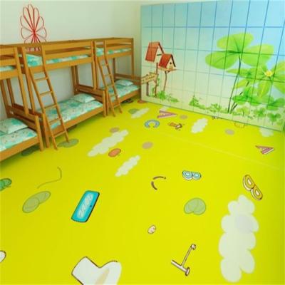 China Kindergarten PVC Floor Covering / Vinyl Laminate Flooring Antistatic Function for sale