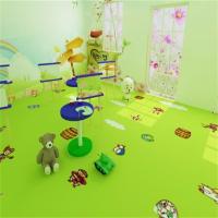 China Kindergarten PVC Floor Covering / Vinyl Laminate Flooring Antistatic Function for sale