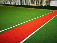China Synthetic Grass Carpet Light Green Dark Green Color Customized Service for sale