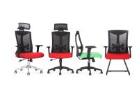 China Full Mesh Adjustable Computer Chair Mid Back Silla De Oficina Staff Meeting Work Chair for sale