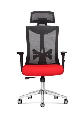 China High Back Executive Office Guest Chairs With Headrest 350MM Base Chrome SS for sale