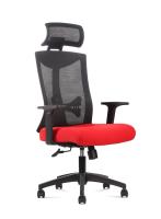 China High Back Executive Office Guest Chairs With Headrest 350MM Base Chrome SS for sale
