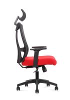 China High Back Executive Office Guest Chairs With Headrest 350MM Base Chrome SS for sale