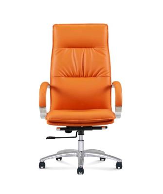China 35cm Base Ergonomic Executive Leather Office Swivel Chairs 4d Adjustable Nylon Caster for sale