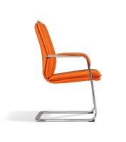 China Orange Executive Revolving High Back Home Office Chair Ergonomic Desk Chair Mesh Computer Chair With Lumbar Support for sale