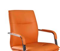 China Orange Executive Revolving High Back Home Office Chair Ergonomic Desk Chair Mesh Computer Chair With Lumbar Support for sale