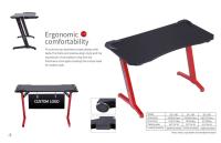 China 15.9kg MDF ABS Ergonomic Computer  Ergonomic Gaming Table SGS for sale