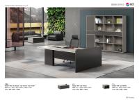 China U Shaped Executive Office Desks With Hutch MDF PVC 180 Kgs Strong Wearability for sale