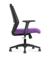 China Mid Back Steel Frame Mesh Office Swivel Chair Nylon Purple Backrest Ergo for sale