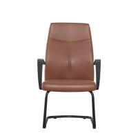 China Non Revolving Office Modern Executive Chairs Nylon Armrest 4d 25mm Steel Tube BIFMA for sale