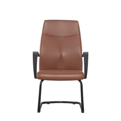 China Non Revolving Office Modern Executive Chairs Nylon Armrest 4d 25mm Steel Tube BIFMA for sale