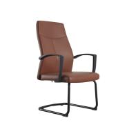 China Non Revolving Office Modern Executive Chairs Nylon Armrest 4d 25mm Steel Tube BIFMA for sale