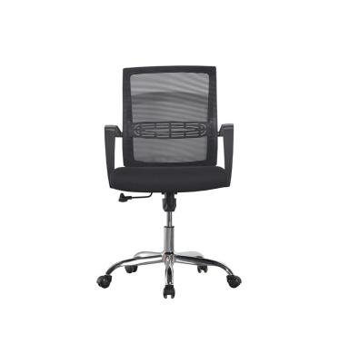 China Office Guest Chairs Back Support Fully Adjustable Ergonomic Black Office Desk Chair for sale