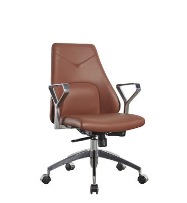 China Modern Executive Chairs 330mm  Glass III Brown Leather Executive Office Chair SGS for sale