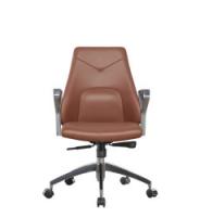 China Modern Executive Chairs 330mm  Glass III Brown Leather Executive Office Chair SGS for sale