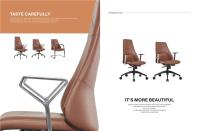 China Modern Office Leather  Brown Executive Office Chair Pu Aluminum BIFMA for sale