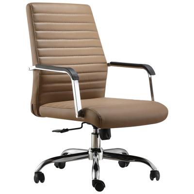 China Middle Back Ergonimic Pu Office Chair Swivel Office Chair for sale