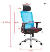 China High quality mesh fabric Ergonomic Arms Office Chair With Wheels Home Chair for sale