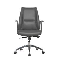 China 2.5mm Leather Office Swivel Chairs Chromed SS Harkness Ergonomic Executive Chair Workshop for sale