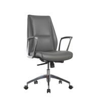 China 2.5mm Leather Office Swivel Chairs Chromed SS Harkness Ergonomic Executive Chair Workshop for sale