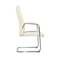China Chinese Factory Pu Office Leather Chair Medium Back Visitor Chair for sale