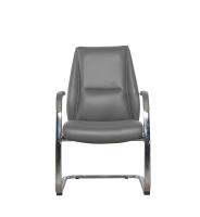 China Brown Real Leather Office Swivel Chairs 3D Adjustable Headres Task Chair Foam Armrest for sale