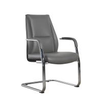 China Brown Real Leather Office Swivel Chairs 3D Adjustable Headres Task Chair Foam Armrest for sale
