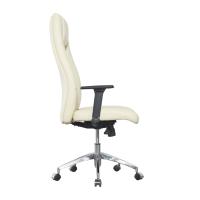China 350 Mm Leather Office Swivel Chairs Genuine Leather Executive Chair PU Padding Ergo for sale