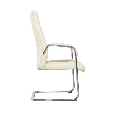China Unique Design Pu/Half Leather Chair For Office Visitor Chair Without Wheels for sale
