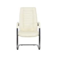 China Unique Design Pu/Half Leather Chair For Office Visitor Chair Without Wheels for sale