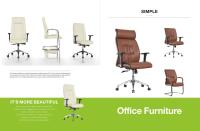 China 3D Armrest Brown Leather Executive Leather Office Swivel Chairs SGS Aluminum Alloy for sale