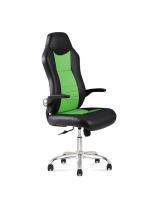 China White Leather Gaming Swivel Chairs Chromeds Led 3D Paddle Shift BIFMA for sale