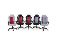 China 4d Black Pu Leather High Back Office Chair Executive Task Ergonomic Computer Desk for sale