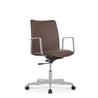 China Rotating Electronic Leather Ergonomic Executive Office Chair High Back Five Star Base for sale