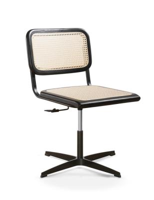 China 29cm Back Rattan Office Chairs 0.092CBM Cane Adjustable Executive Revolving Office Chair for sale