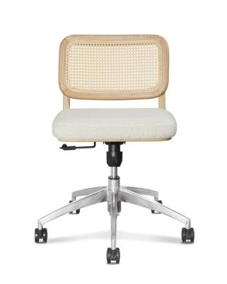China 0.121CBM Executive Office Wicker Rattan Desk Chair Fabric 3d Adjustable Height for sale