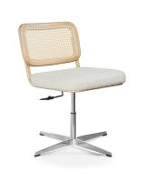 China 80 Cm Executive Rattan Office Chairs 0.092CBM 4D Adjust Pure White for sale