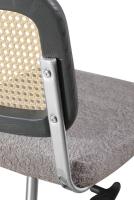 China 0.092CBM Rattan Task Modern Executive Desk Chair 70cm BIFMA for sale