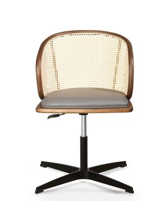 China 3D Adjustable Sophisticated Rattan Comfortable Executive Office Chair On Wheels 75cm for sale