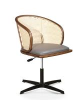 China 3D Adjustable Sophisticated Rattan Comfortable Executive Office Chair On Wheels 75cm for sale
