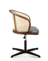 China 3D Adjustable Sophisticated Rattan Comfortable Executive Office Chair On Wheels 75cm for sale